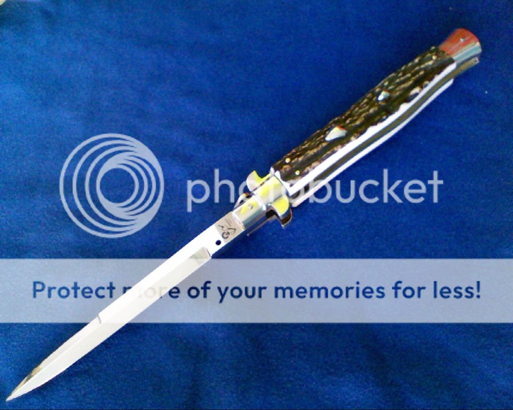 Delta Samber Stag Horn Italian Pick Lock Wasp Body Stiletto ...