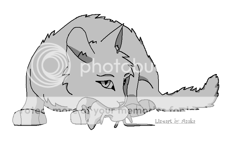 Cat Hunting Lineart Photo by DropDeadSuki | Photobucket